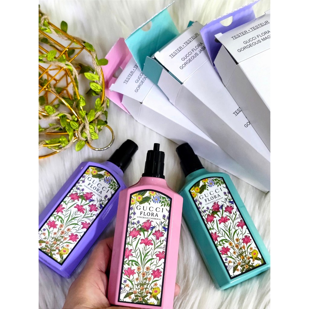 Gucci Flora Gorgeous Gardenia l Orchid/Jasmine l Magnolia 100ml Edp - demo box | Shopee Philippines