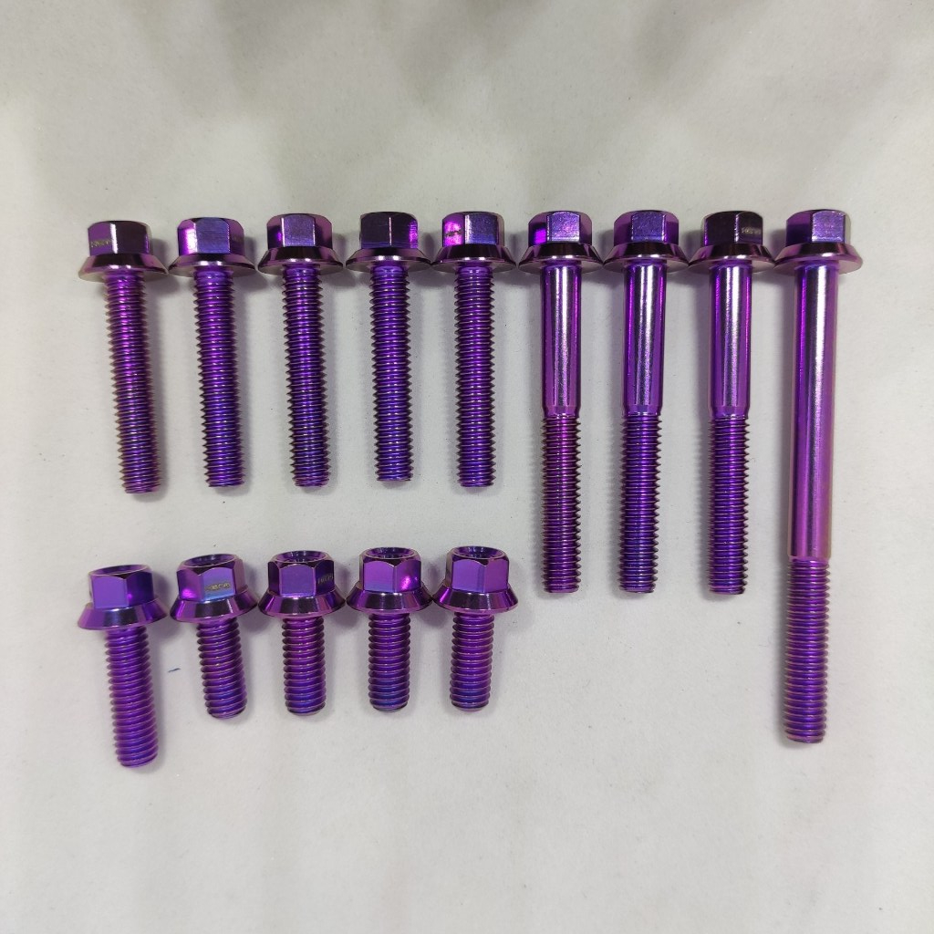HENG TITANIUM BOLT ENGINE CRANKCASE SET BOLTS MIO / NMAX / AEROX / PCX ...