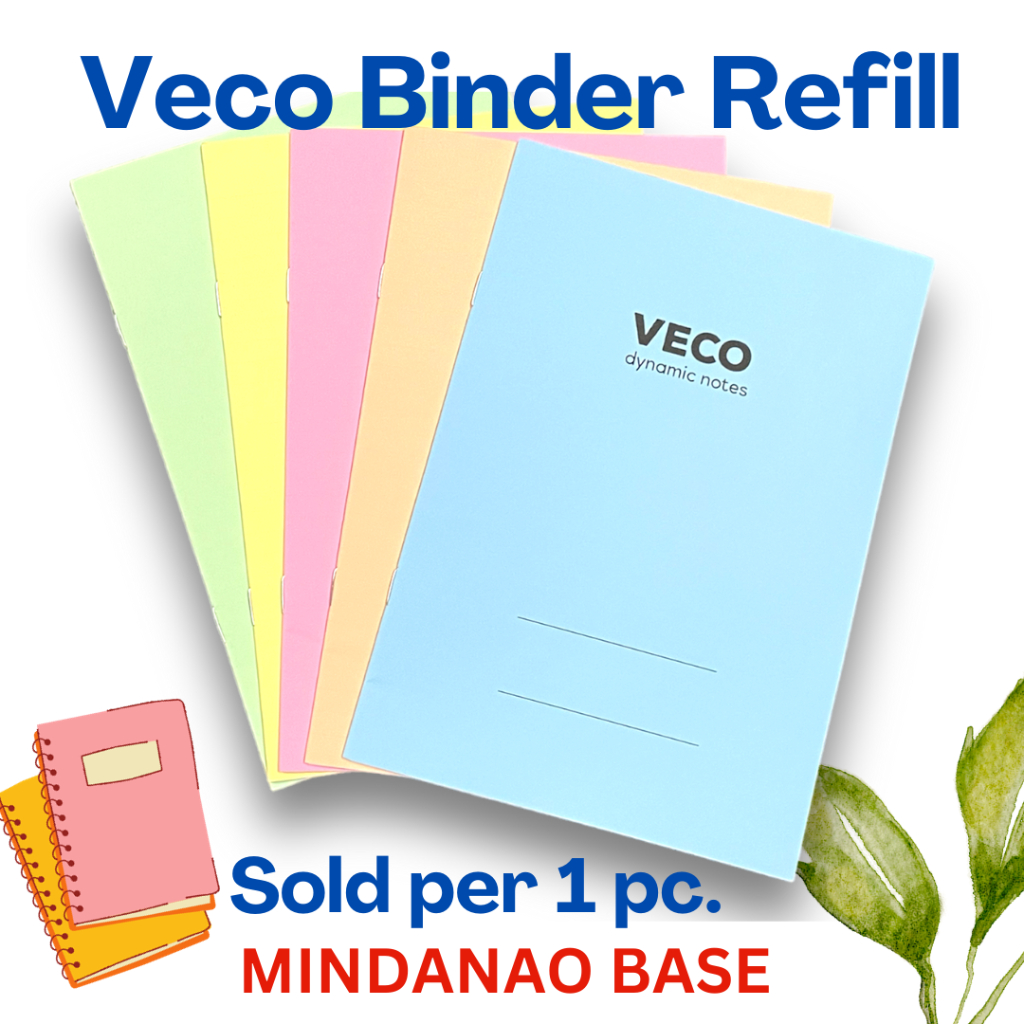 Veco Binder Refill Notebook Pastel Color 16 sheets - SOLD PER PIECE ...