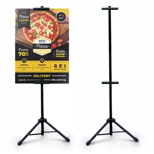 Easel Stand Double Sided Poster Stand Display Adjustable Height Floor ...