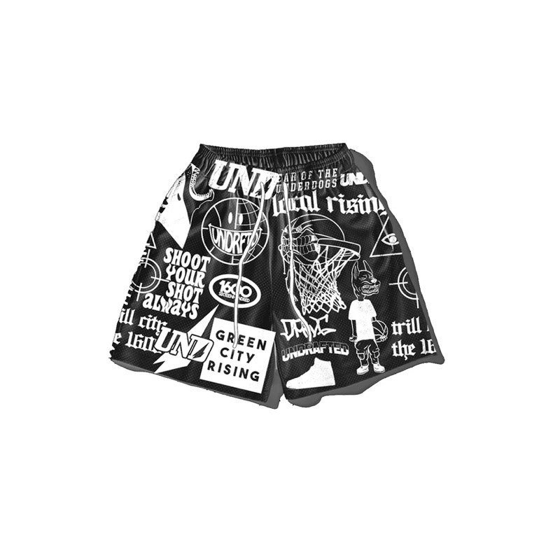 Undrafted® | Trad Black Mesh Shorts | Got’Em | Shopee Philippines
