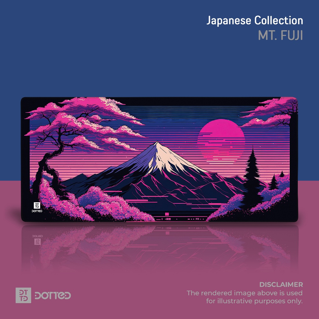 Dotted Mt. Fuji Desk Mat 900x400x4 | Shopee Philippines