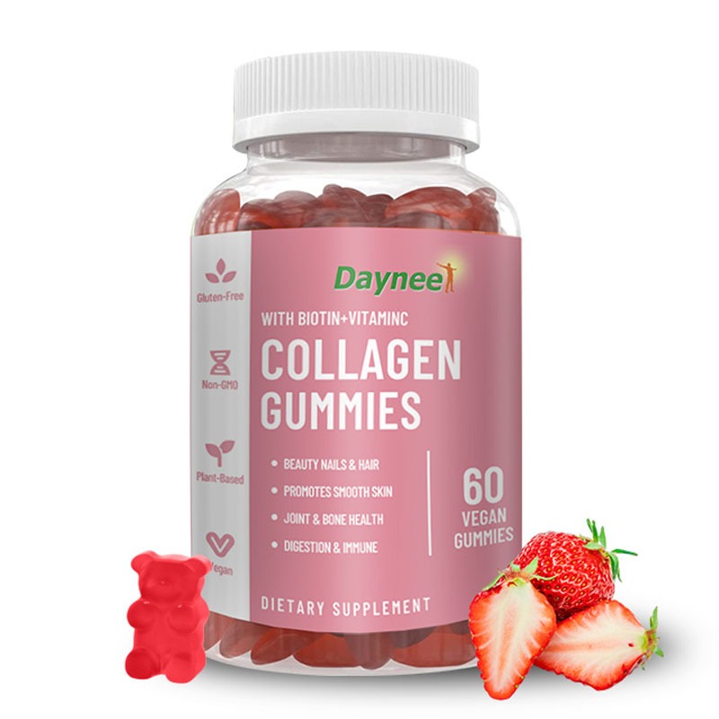 Daynee Collagen Gummies Biotin Vitamin C Skin Beauty Whitening Hair ...