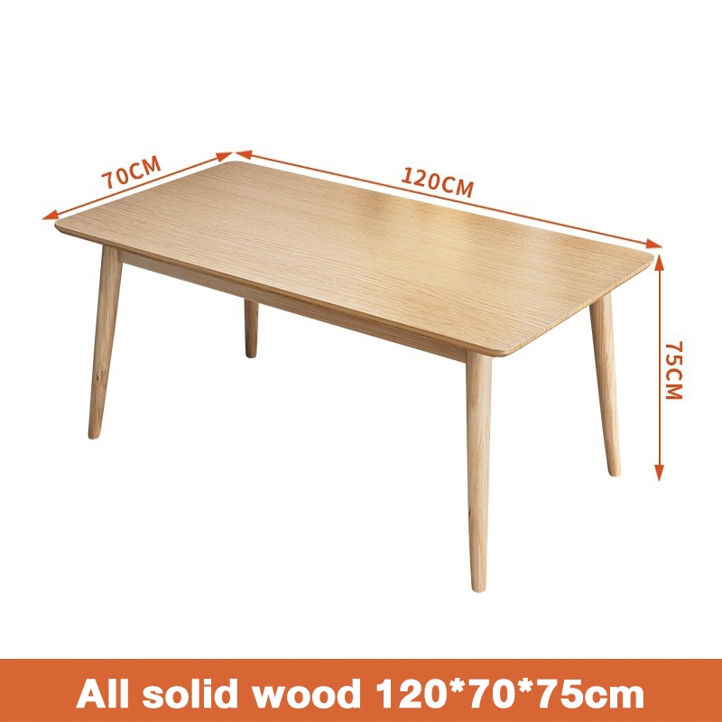 [Solid Wood] Dining Table 140/120/100CM Desk Tables Nordic Table Family ...
