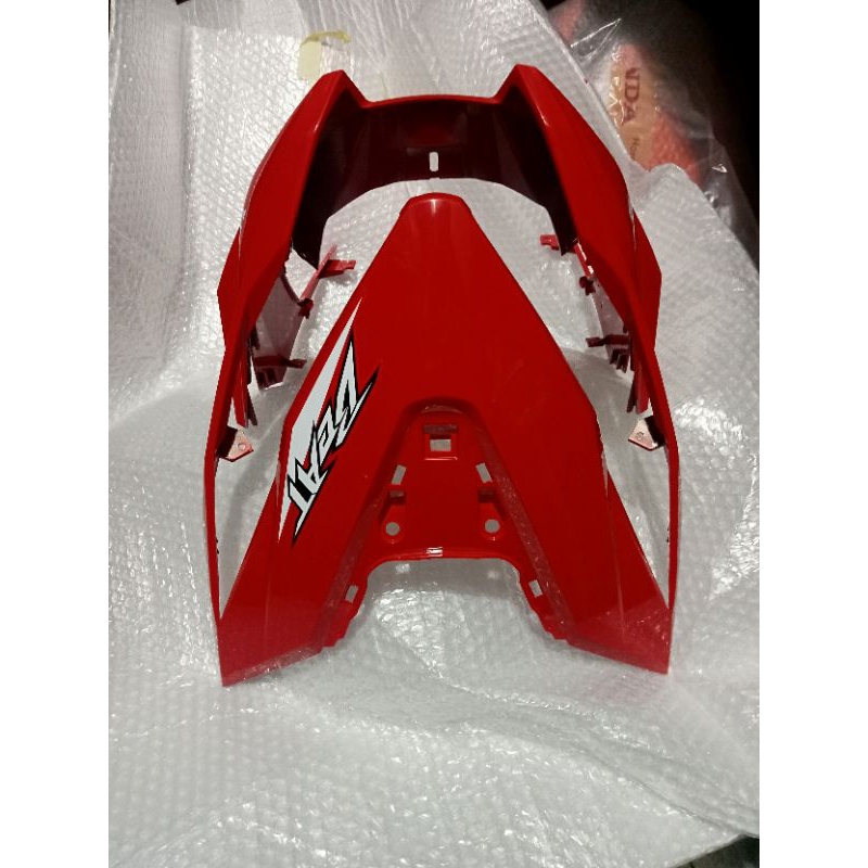 Cover Set Front Glossy Red White Sticker Honda Beat v2 | Shopee Philippines
