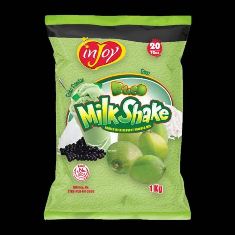 Injoy Buco Pandan Milk shake Instant Powder Milk Drink 1kg | Shopee ...