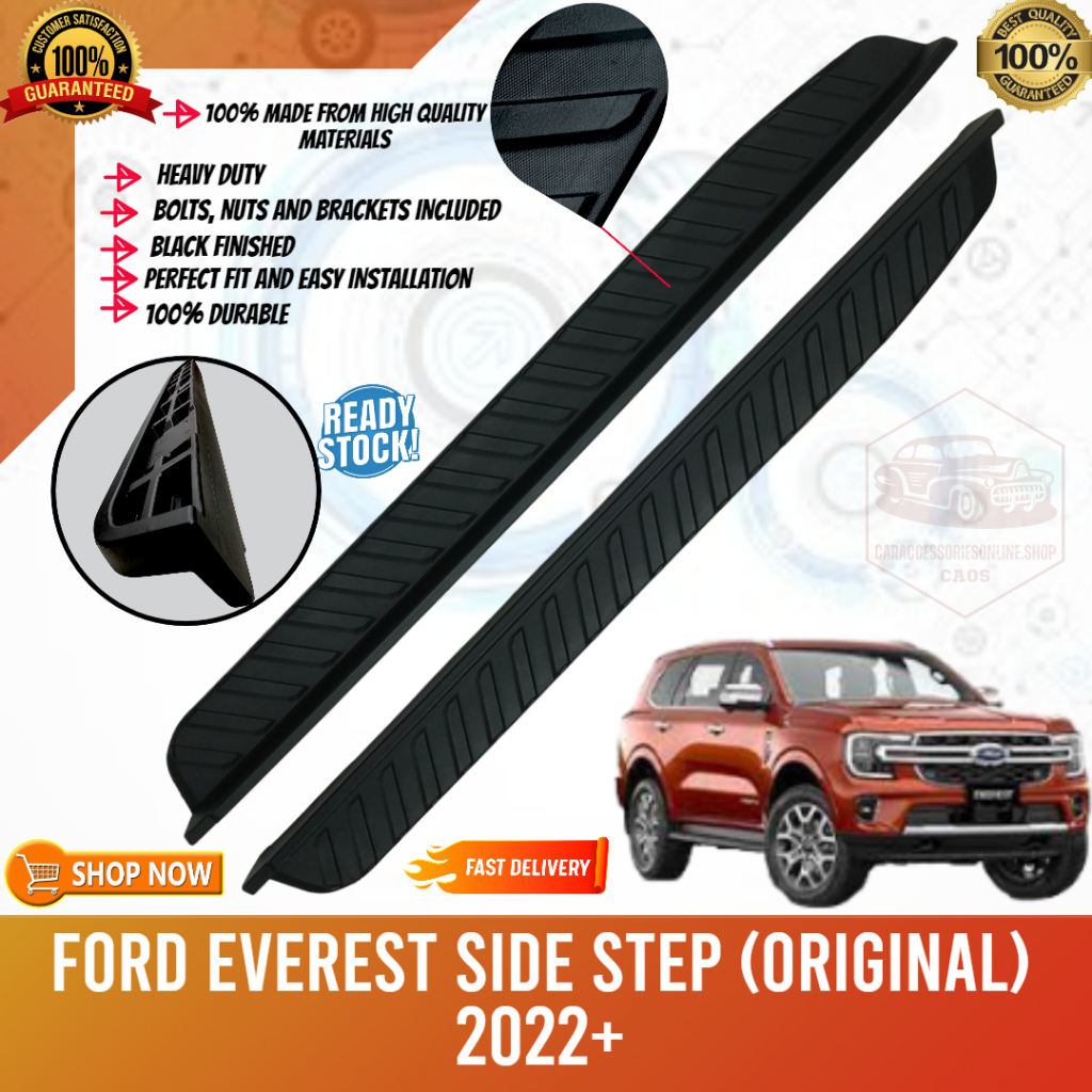 CAOS CAR RUNNING BOARD SIDE STEP FOR FORD EVEREST 2022+ (1pair) (good ...