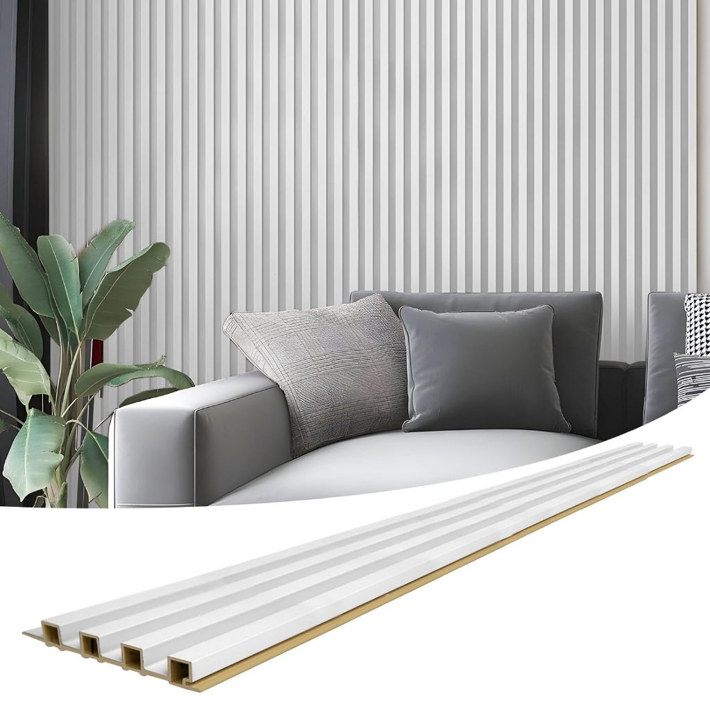 WeHome WPC Wall Panel Wood Wallpaper Sticker Waterproof Grille Design ...