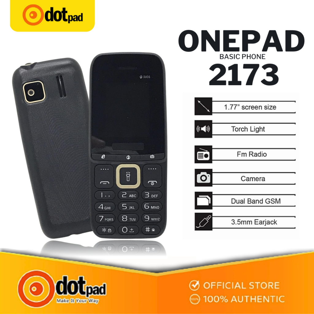 ONEPAD 2173 2G GSM Dual Sim Mobile Keypad Basic Phone with FM Radio ...