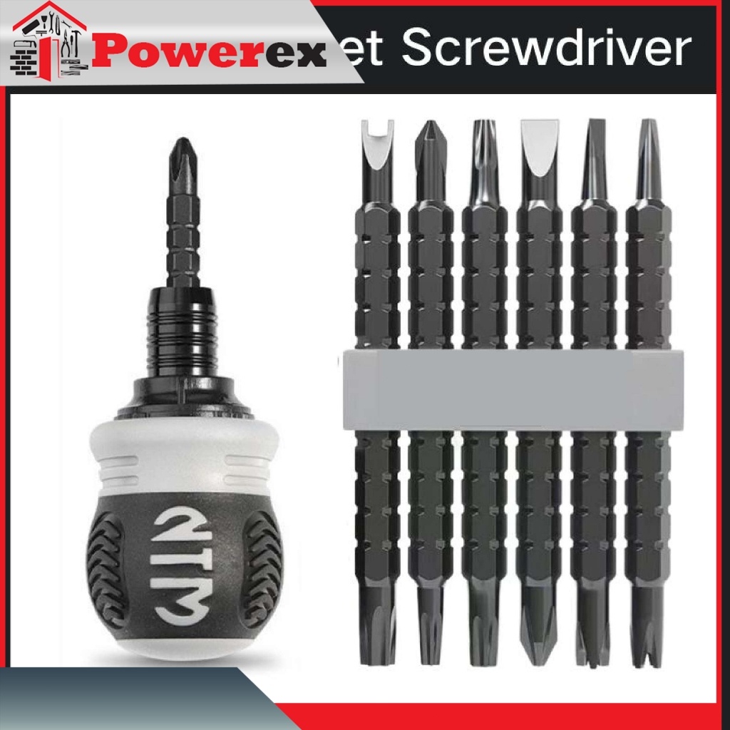13 in 1 Ratchet Screwdriver Set Mini Hand Tool Cross Groove Drill ...