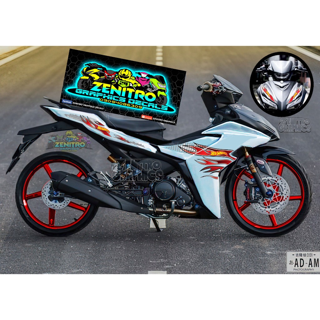 SNIPER 155 HOTWHEEELS DECALS FULL TRANSPARENT (ZENITRO GRAPHICS DECALS ...