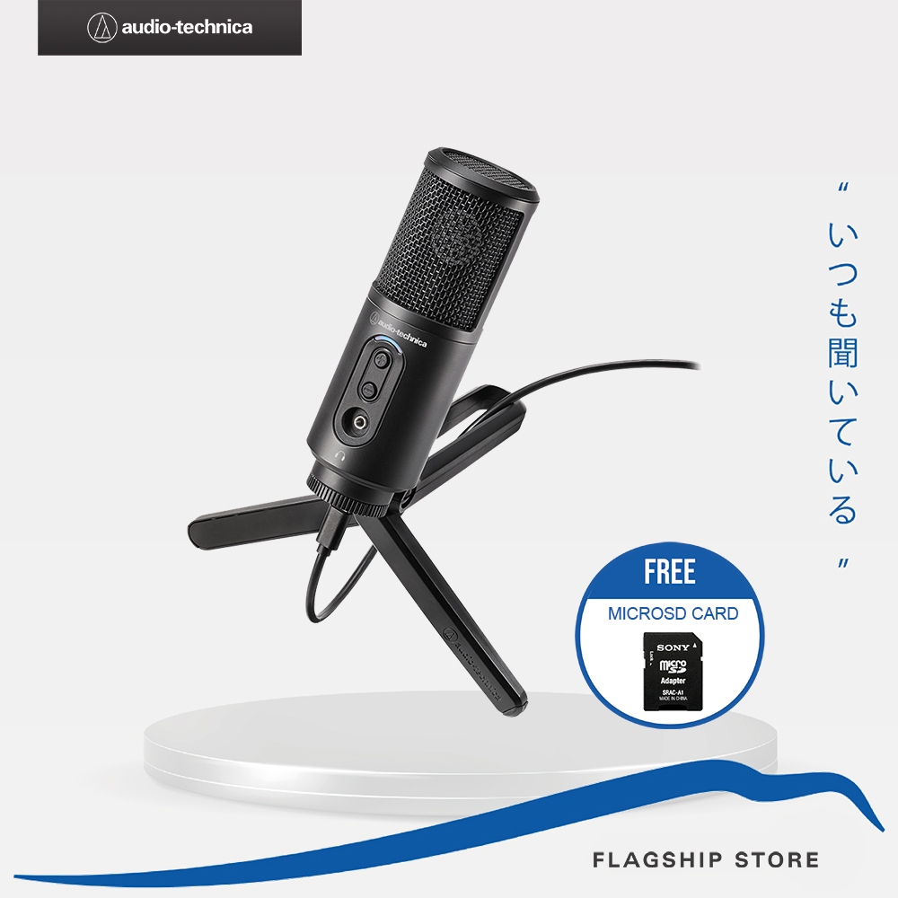 Audio-Technica ATR2500x-USB Cardioid Condenser USB Microphone | Shopee ...