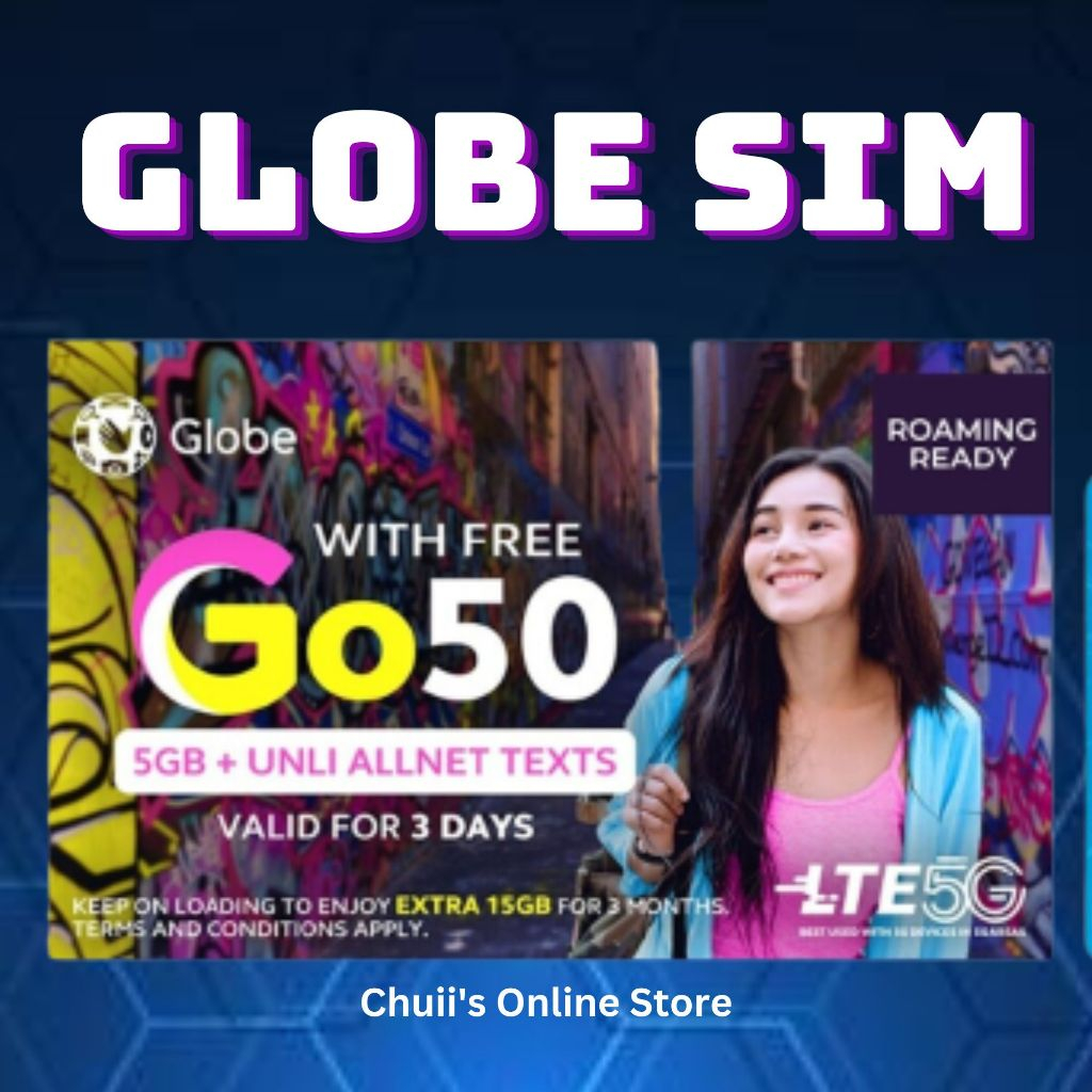 GLOBE REGULAR 5G SIM with Go50 | Shopee Philippines