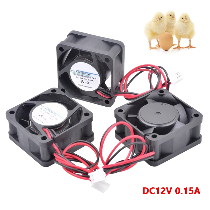 12V Blower Fan Cooling Fan 4cm Exhaust Fan for Egg incubator Radiator ...