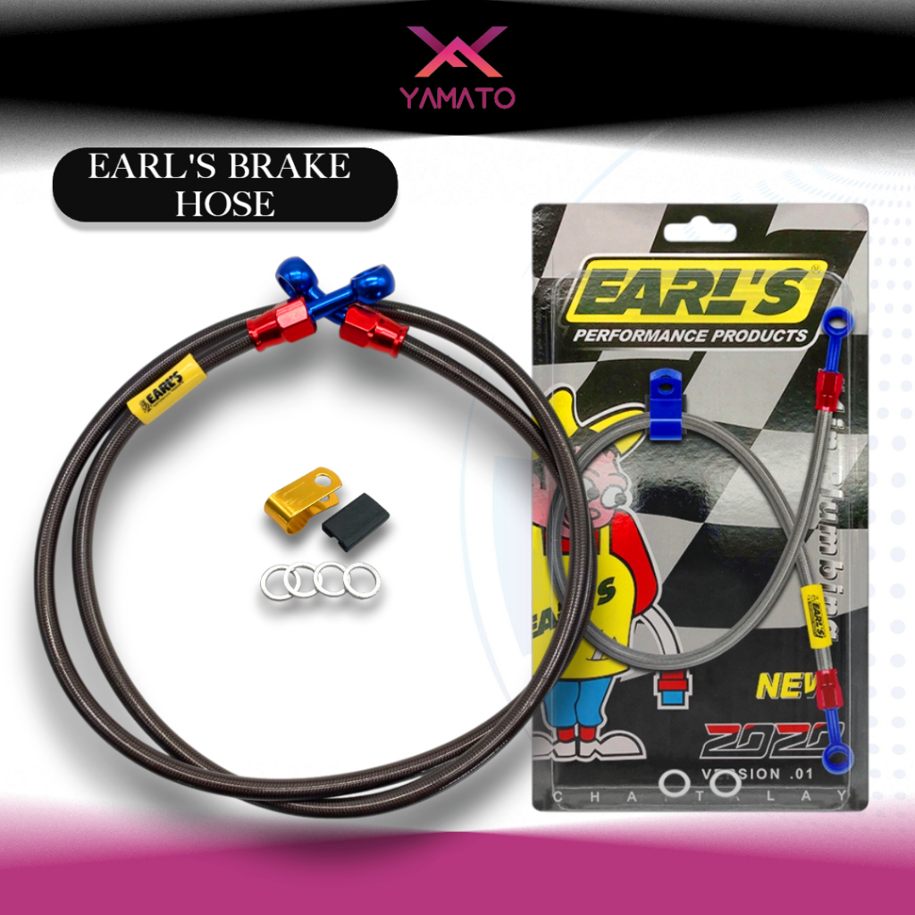 YAMATO EARL'S BRAKE HOSE FRONT/REAR BRAKE HOSE FOR MOTORCYCLE | Shopee ...
