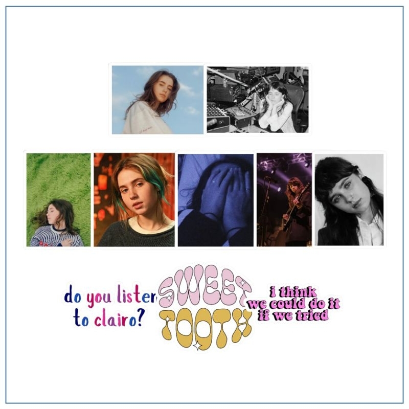 Clairo Waterproof Stickers | Claire Cotrill Laminated Laptop Phone Bag ...