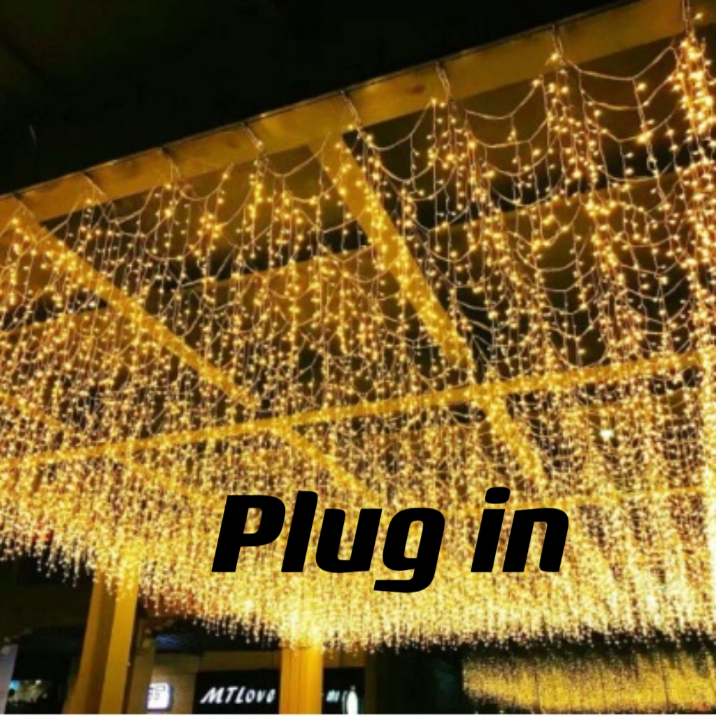 96L/200L waterproof curtain light Christmas light flashing with ...