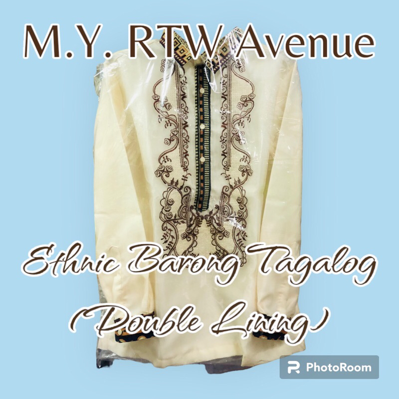 Ethnic Barong Tagalog (Double Lining) | Shopee Philippines