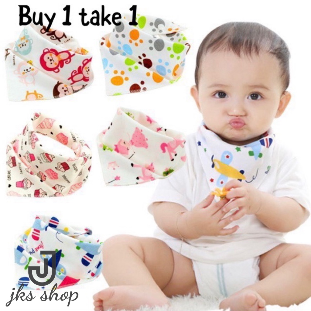 Jks NEW DESIGNS Baby Corp Infant Triangle Bib 2 Sided 100% Cotton ...