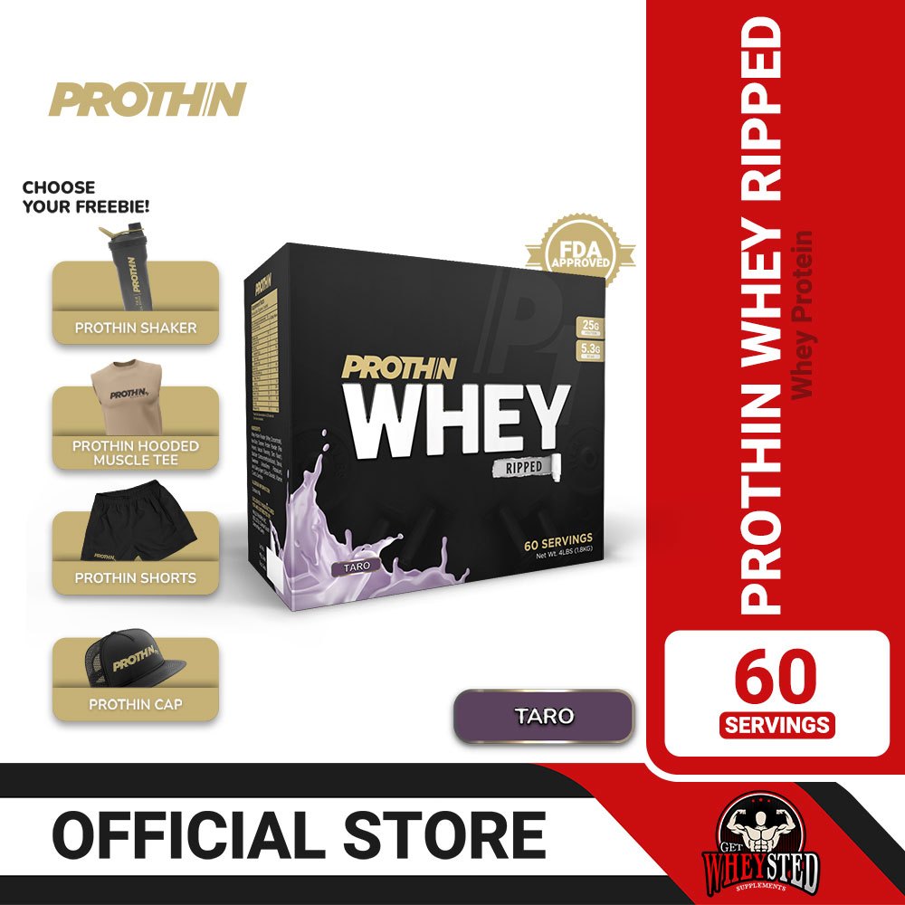 Prothin Whey Ripped Powder 60 Servings (Taro) | Shopee Philippines