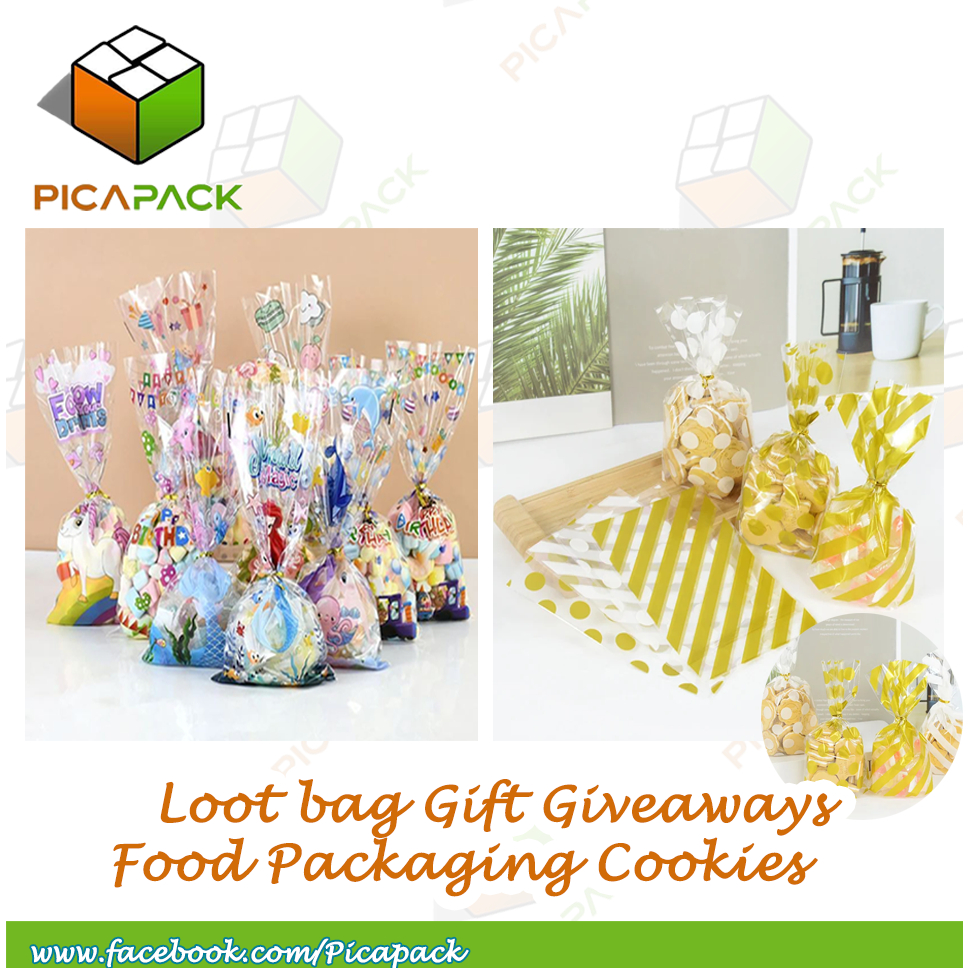 100pcs Loot bag Gift Giveaways Cookies Candy Pastry Baked Goodies ...