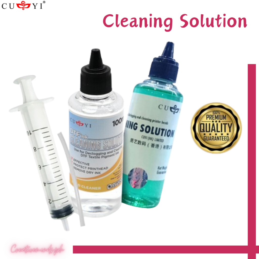 (Promo Package) CUYI Cleaning Solution 100ml for Inkjet Printer ...