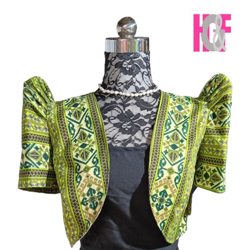 Modern Filipiniana - Ethnic Print BOLERO | Shopee Philippines