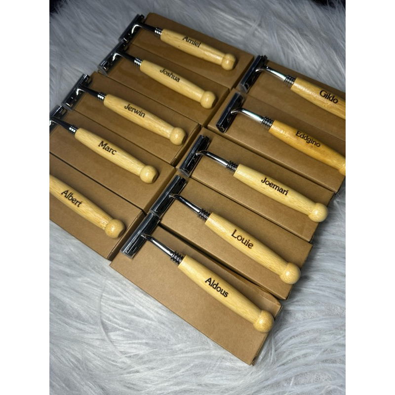 personalized wooden razor | Shopee Philippines