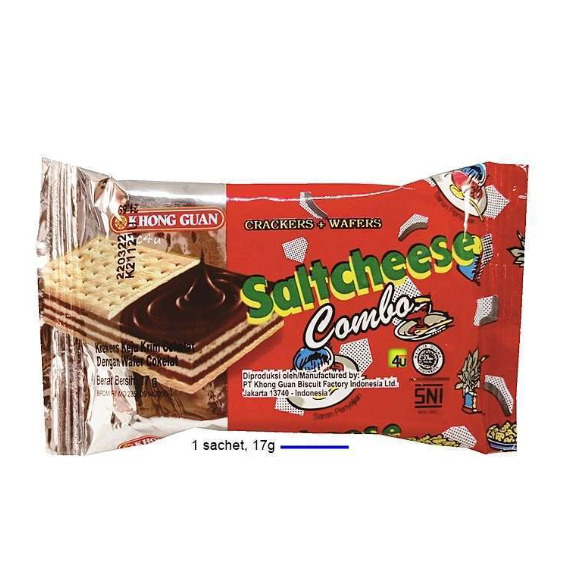 Khong Guan Saltcheese Combo 17g Authentic Indonesia Biscuits Wafer ...