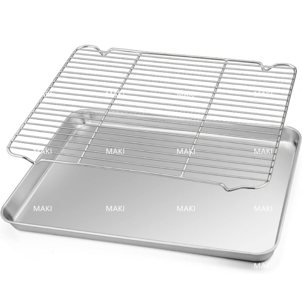 set thick stainless steel cooling rack with tray,steam rack,pot holder ...