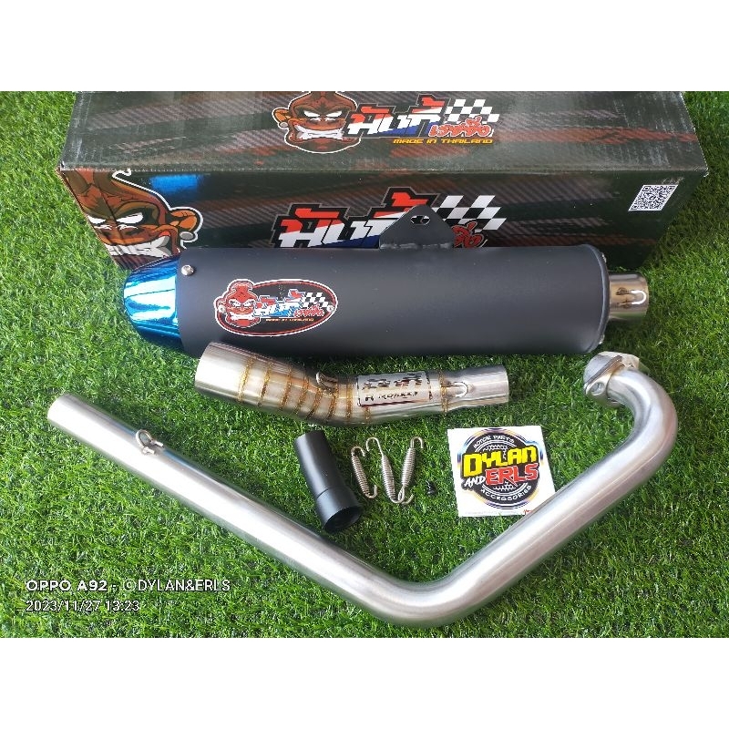 HUN OPEN PIPE W/ SILENCER 2N1 FOR RAIDER 150 CARB (RACING MONKEY ...