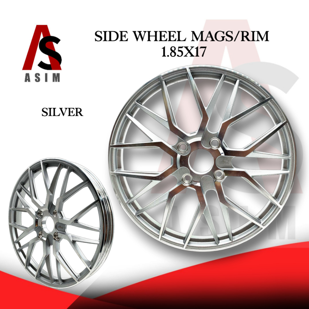 ASIM TRICYCLE MAGS SIDE WHEEL RIM 1.85x17INCHES FOR MOTORCYCLE ELITE ...