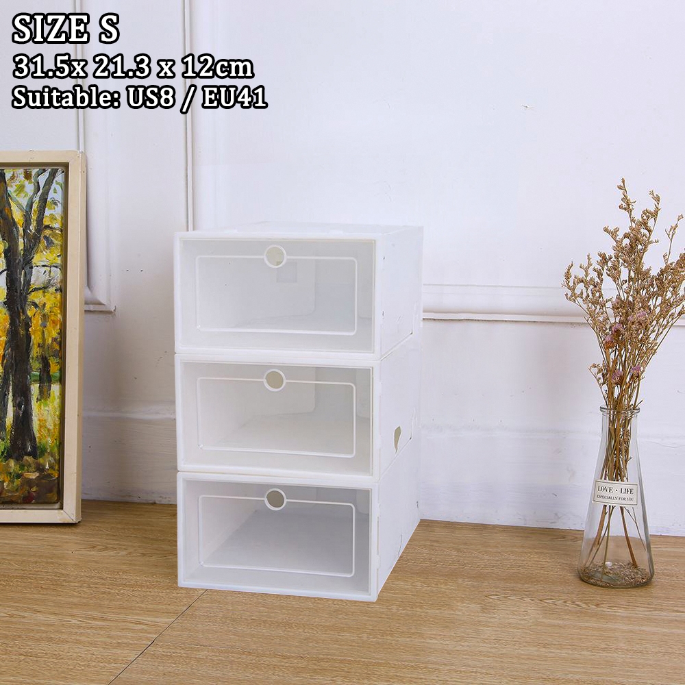 Big Size Shoe box storage organizer Candy Color shoe rack Stackable ...