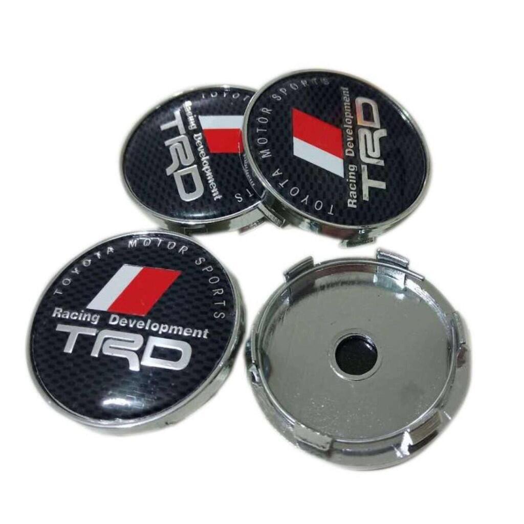 4Pcs 60 mm Alloy Wheel Center Hub Caps TRD in grey cover fot for Toyota ...