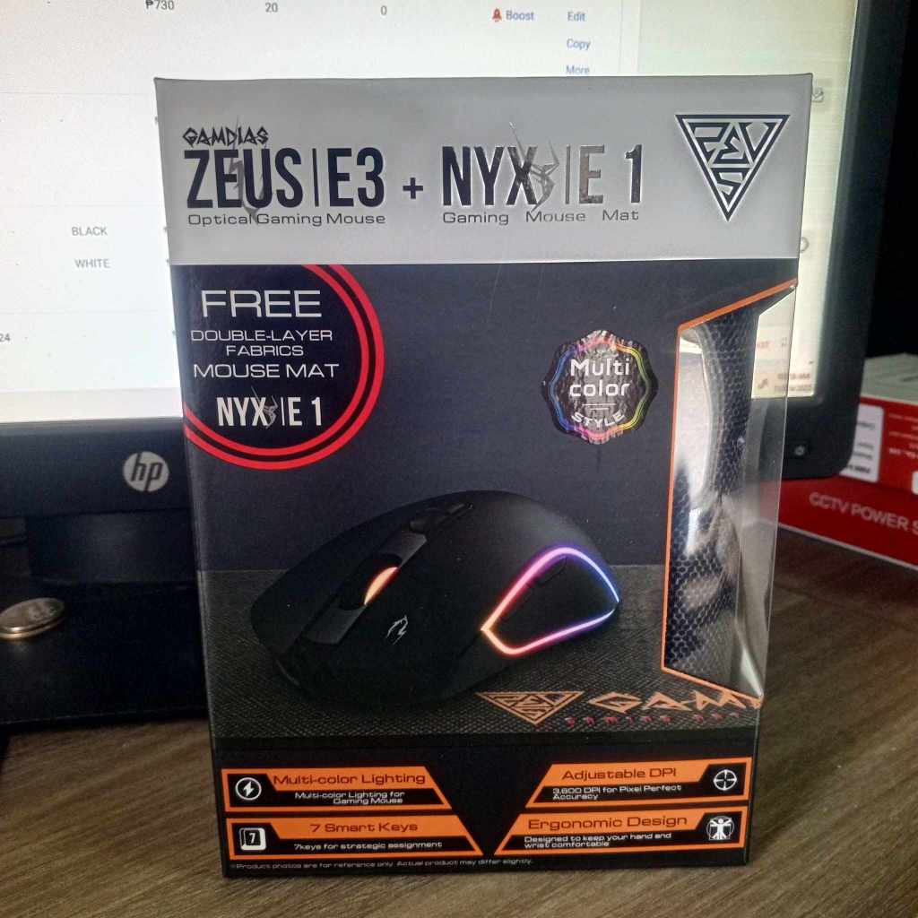 GAMDIAS MULTI-COLOR OPTICAL MOUSE ZEUS E3+NYX E1 | Shopee Philippines