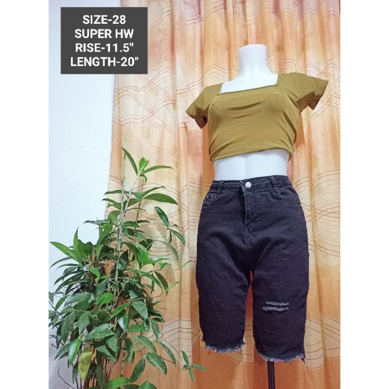 UKAY/PRELOVED DENIM BERMUDA TOKONG SHORTS FOR WOMEN | Shopee Philippines