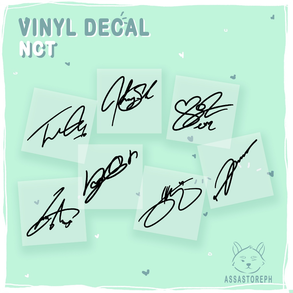NCT 127 DREAM WAYV Signature Decal Waterproof Sticker | Assastoreph ...