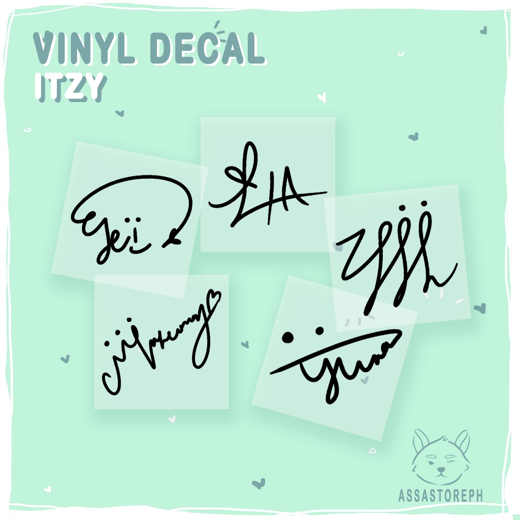 ITZY Signature Decal Waterproof Sticker | Assastoreph | Shopee Philippines