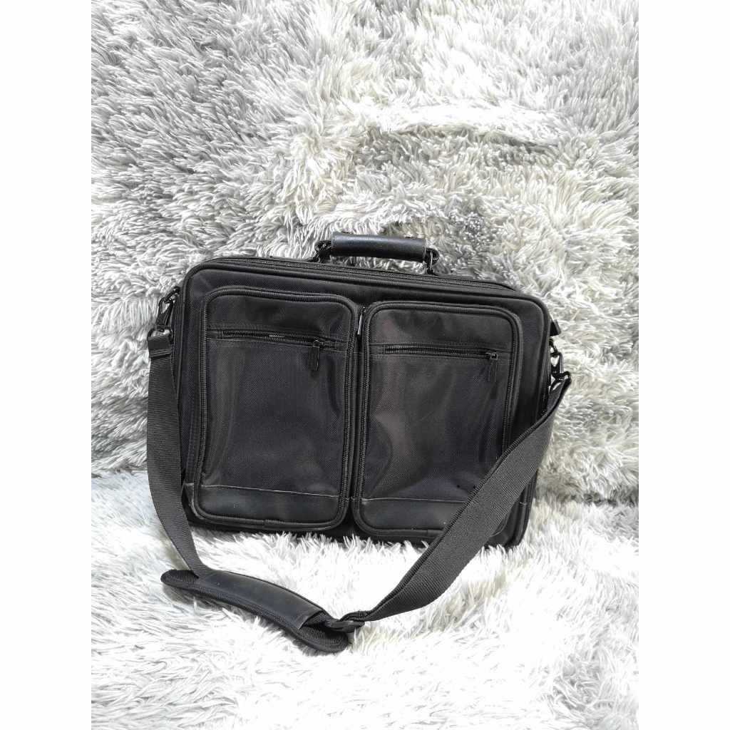 Black Zipper Canvas Laptop Bag | Shopee Philippines