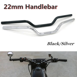 22MM Universal Motorcycle Refit Handlebar Retro Black Modified Handle ...