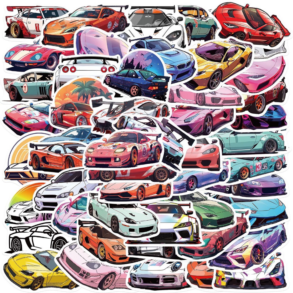 50pcs JDM Legend . Modified Cars Stickers Waterproof DIY laptop Fashion ...