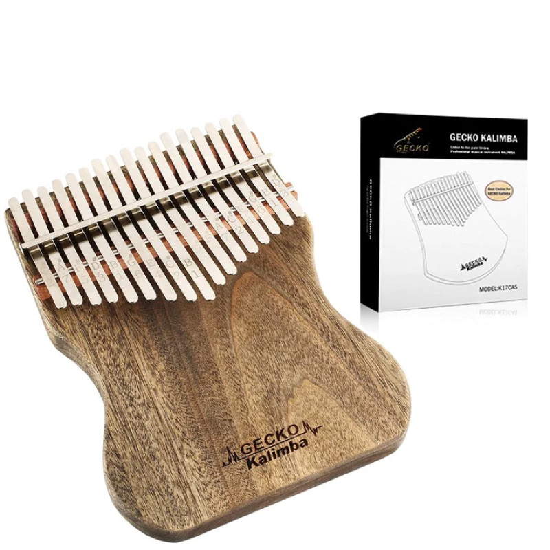 Gecko K17CAP BK 17-Key Solid Camphorwood Flatboard Kalimba | Shopee ...