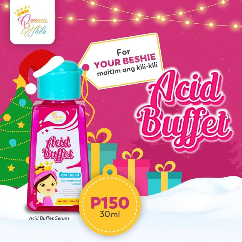 Queen White Acid Buffet Concentrate Serum 30ml | Shopee Philippines