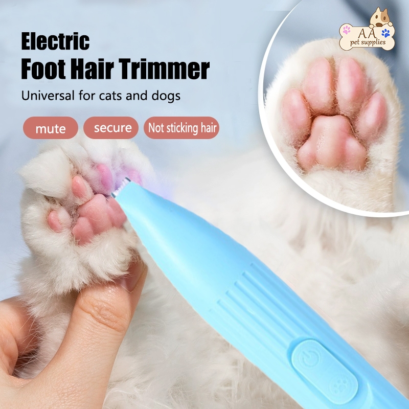 Pet Paw shaver Dog Cat Paw Fur Trimmer electric mini razor AAA battery ...