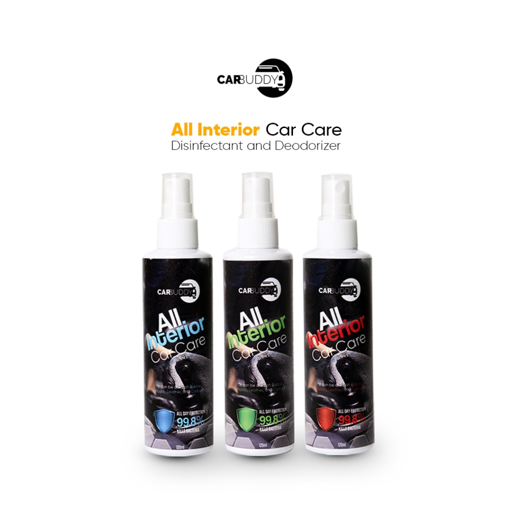 All Interior Car Care Set Deodorizer & Disinfectant by Car Buddy ...