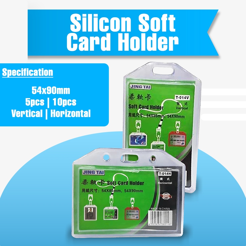 JINGTAI Jelly ID Case Holder Protector 54x90mm Vertical Horizontal ...