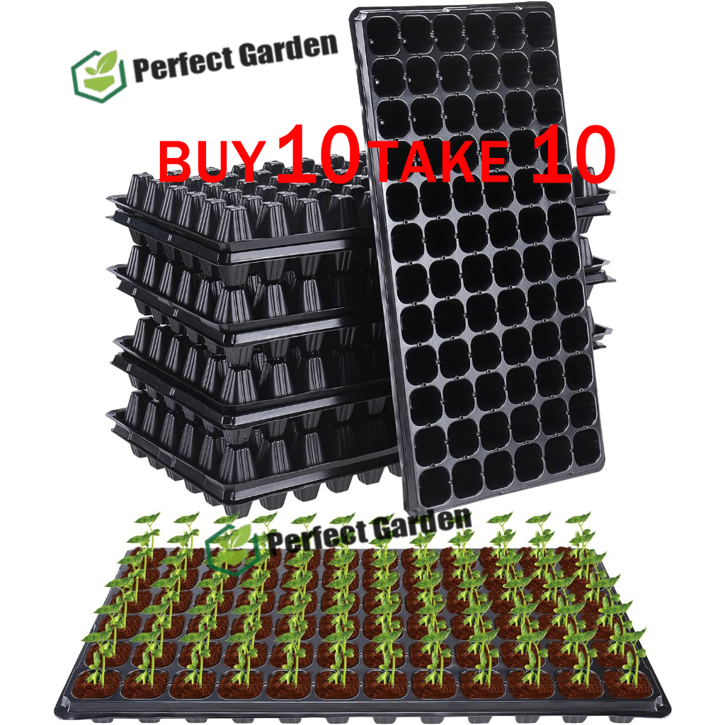 【Seedling Tray】 buy 10 take10 32/50/72/105/128/200 Holes Garden Starter ...
