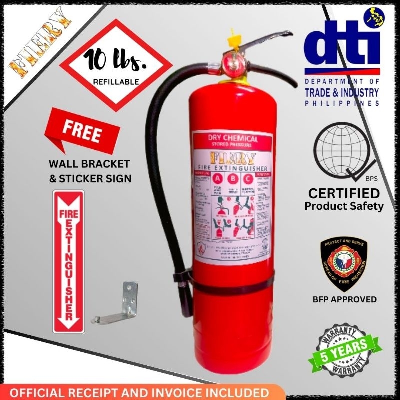 FIRE EXTINGUISHER (10lbs) | Shopee Philippines