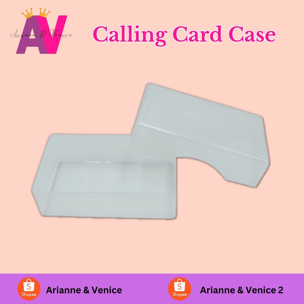 Calling Card Case ATM size Business Card Contact Card Plastic Case ...
