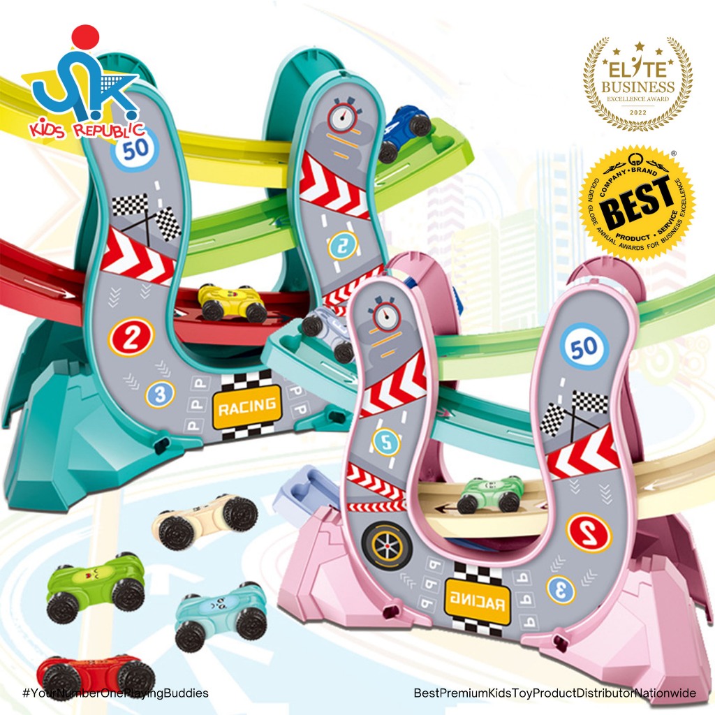 Multilayer Racing Cars Ramp Racer Track With Gliders Little Car For ...
